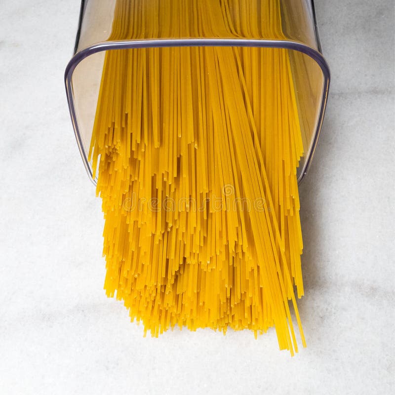 Vertical Closeup of Uncooked Spaghetti. Stock Image - Image of food ...