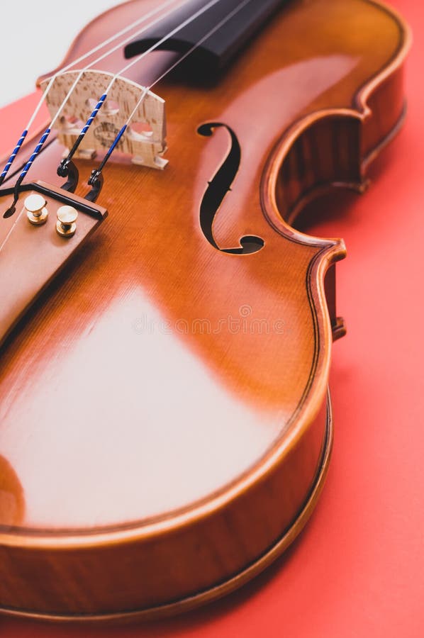 Closeup of Violin Instrument. Classical Music Art Stock Photo - Image ...