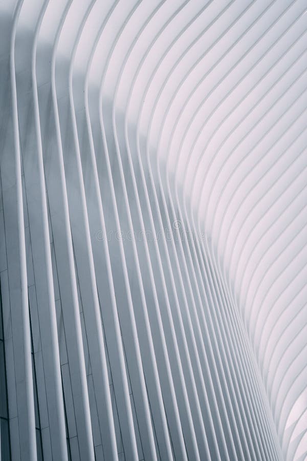 Vertical Closeup of a White Modern Building Facade Stock Illustration ...