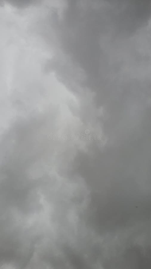 Vertical Cloudscape, Minimalistic Shot of Gray Clouds in the Sky Stock ...
