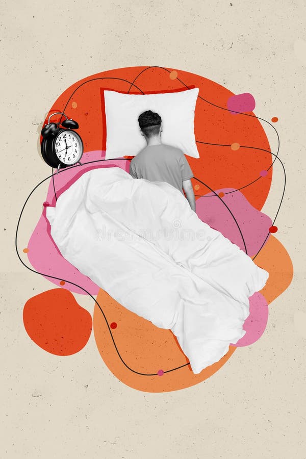 Vertical Collage Image of Black White Gamma Guy Sleeping Cushion ...