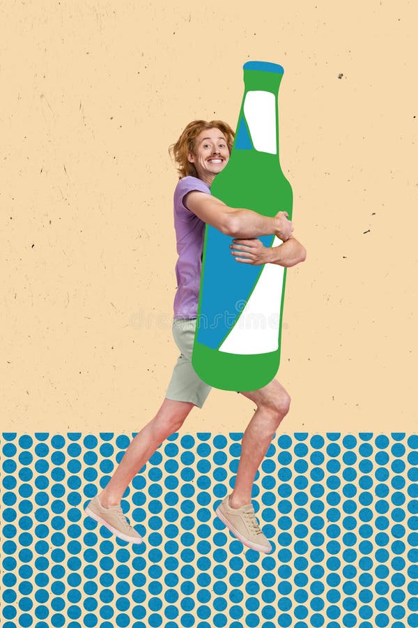 Collage Photo of Absurd Big Caricature Finger Pointing Little Miniature ...