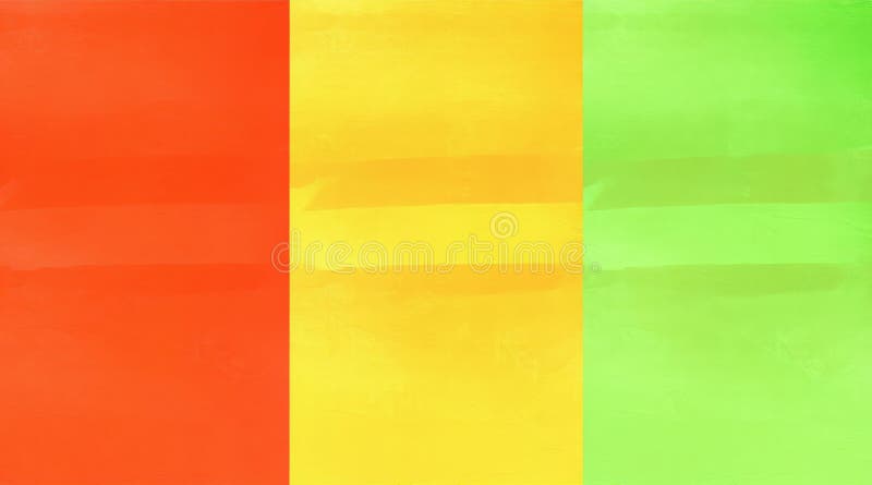 Vertical Color Blocks of Orange, Yellow, and Green in a Vibrant ...