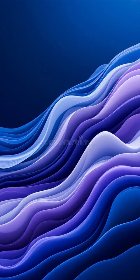 A Vertical, Colorful Abstract Wave Background Featuring Midnight Blue ...