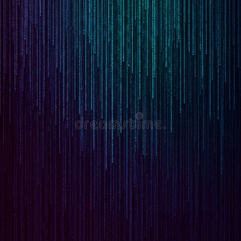 Vertical Columns Of Binary Code Cascade Downward Resembling Digital