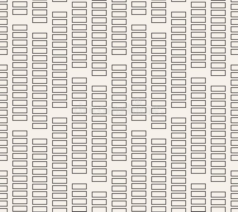 Vertical Columns of Black Line Rectangles Pattern Stock Illustration ...