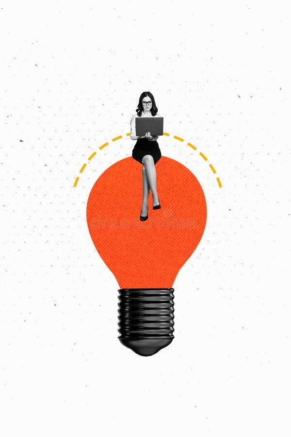 Vertical Composite Artwork Collage Image Picture of Mini Lady Use ...