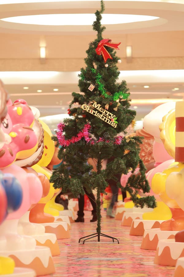 Vertical Composition; Christmas Tree Stock Image - Image of year ...