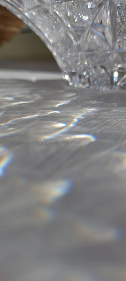 Vertical Composition of Sunlit Crystal Glass with Dynamic Light ...