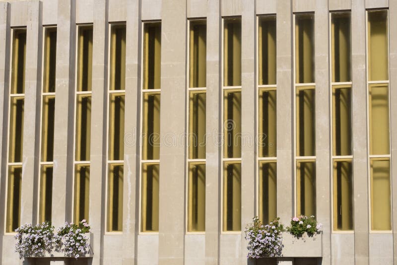 Vertical Concrete Office Block Pattern Stock Photo - Image of white ...
