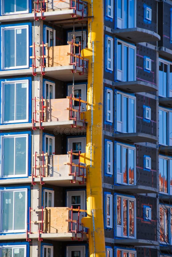 Vertical construction stock image. Image of condominium - 2123411
