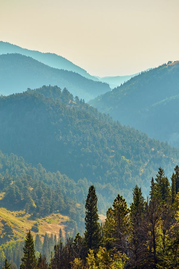 Vertical Country Mountain View Layers Stock Image - Image of snow, alps ...