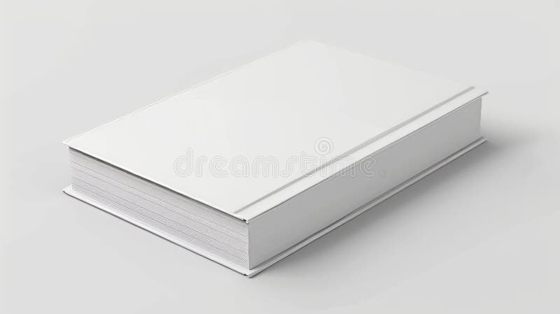 Vertical Cover Template with Front Pages Standing on White Surface ...