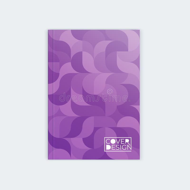 Vertical Cover Template A4. Wavy Abstract Design. Stock Vector ...