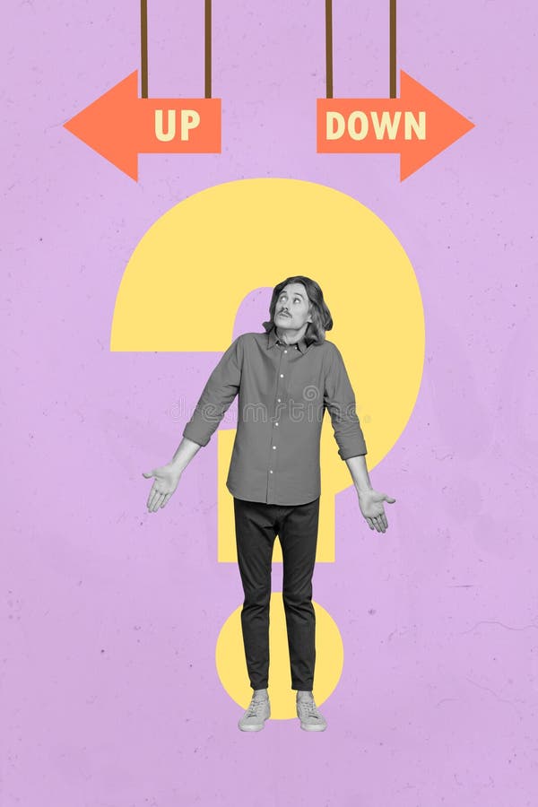 Vertical Creative Collage Illustration of Minded Person Black White ... Vertical Creative Collage Illustration of Minded Person Black White ...
