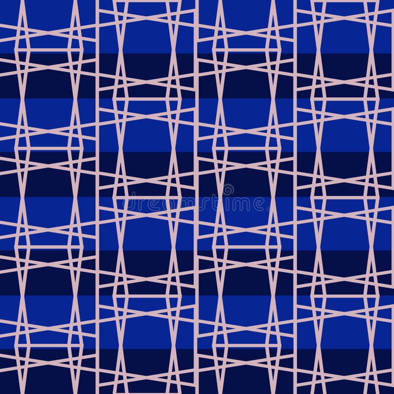 Vertical Criss Cross Grid Abstract Geometric Pattern Stock Illustration ...