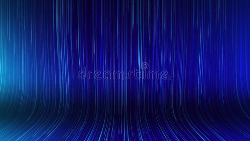 Vertical Dark and Light Blue Lines Flow Onto a Horizontal Surface ...