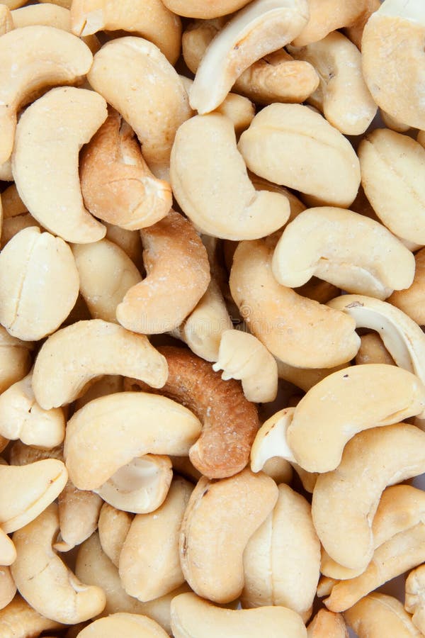 Anacardos En El Fondo Blanco Imagen de archivo - Imagen de alimento ...
