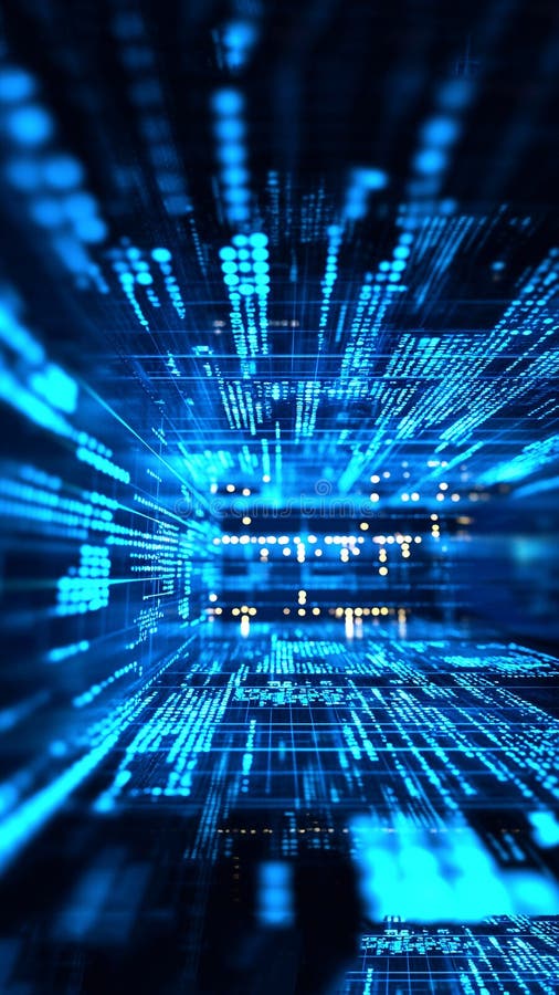 A Vertical Digital Background Featuring an Abstract Pattern in Shades ...