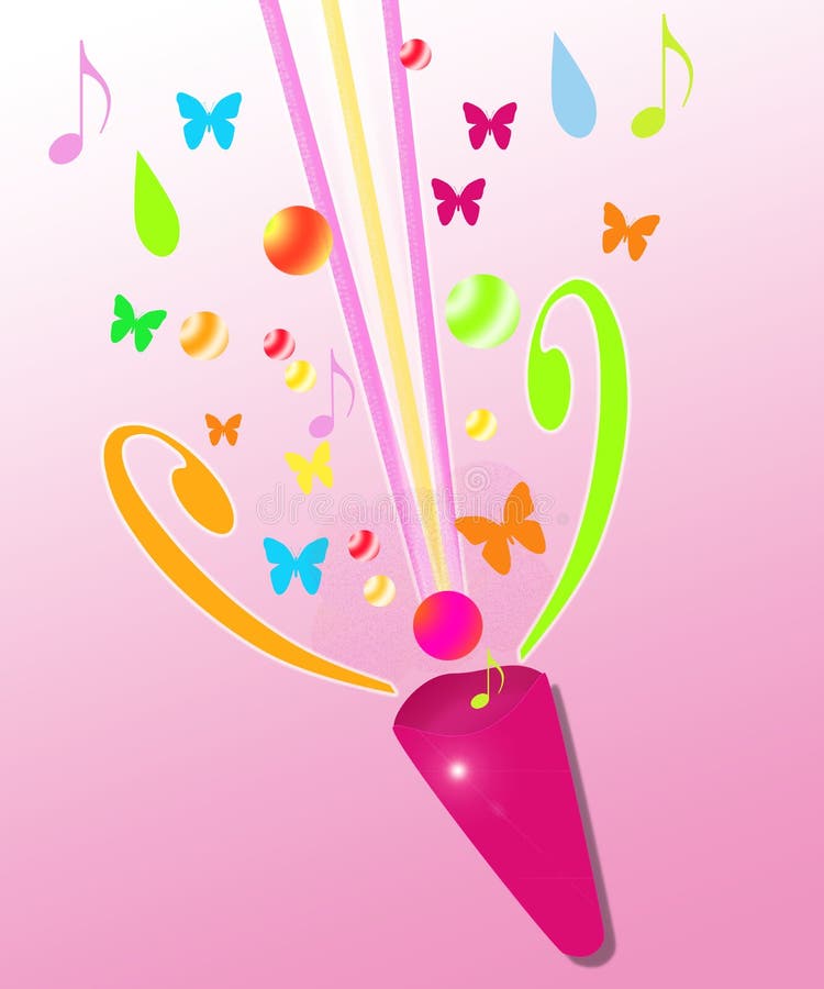 Musical Notes Coming Out Stock Illustrations – 79 Musical Notes Coming ...