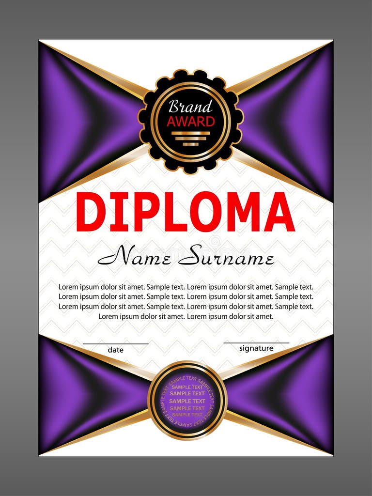 Vertical Certificate Template Stock Illustrations – 9,408 Vertical ...