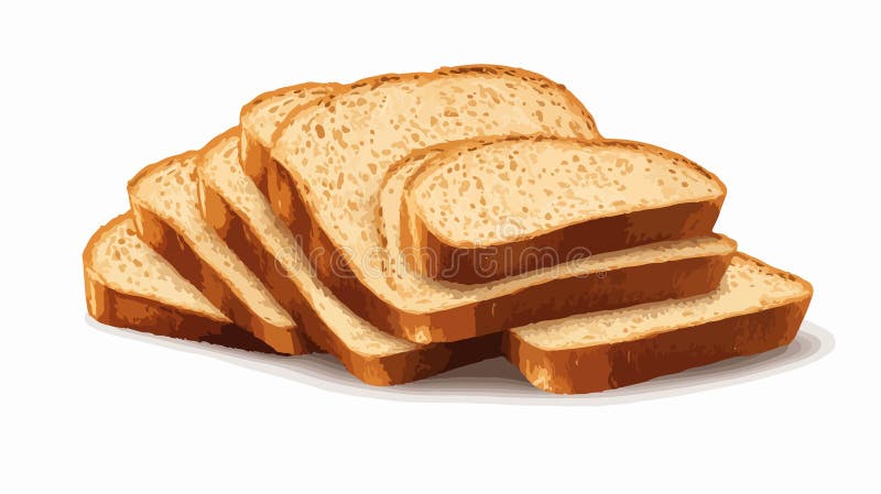 Vertical Display of Large Whole Grain Bread Slice Stock Vector ...