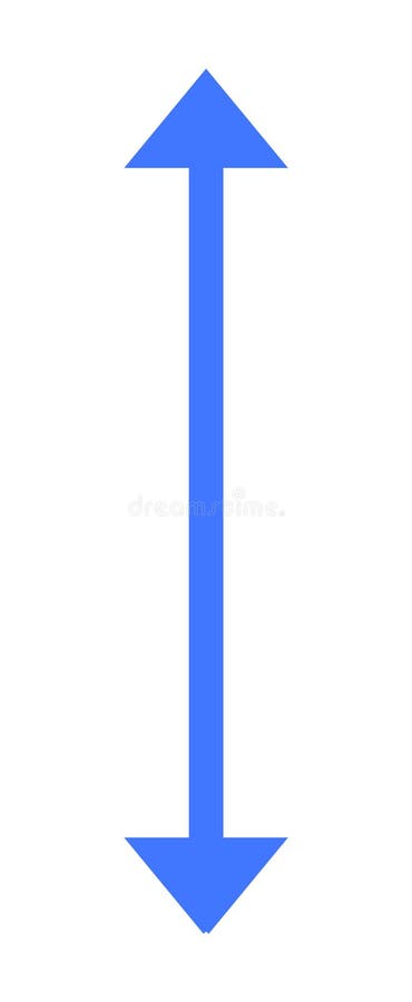 Vertical Double Arrow Icon Representing Up and Down Directional ...