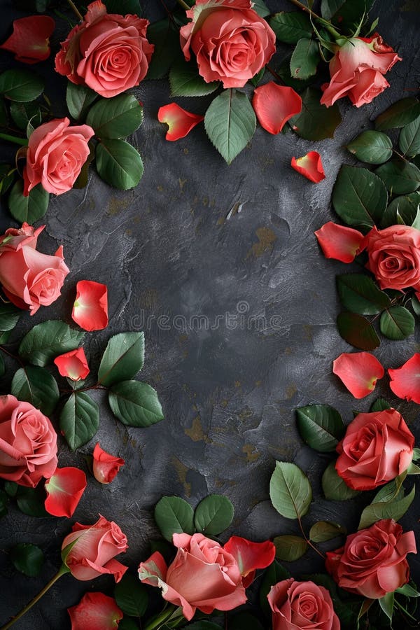 Vertical Border Roses Stock Illustrations – 2,100 Vertical Border Roses ...