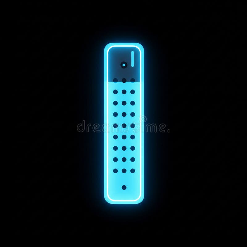 A Vertical, Elongated Rectangular Object with Rounded Edges, Glowing ...