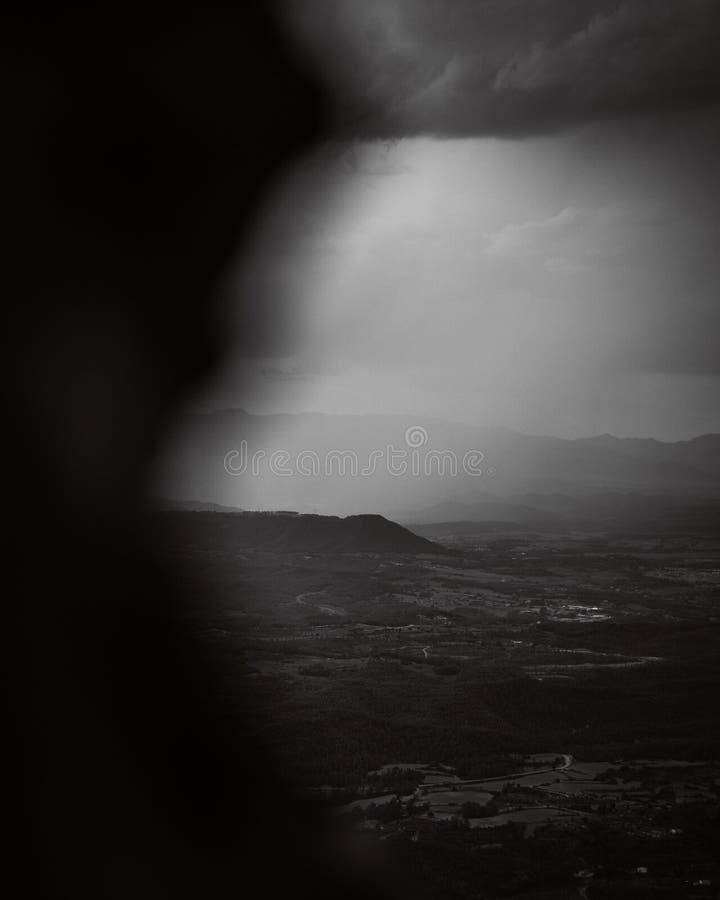 Vertical Evening View of the Montserrat Mount Stock Photo - Image of ...