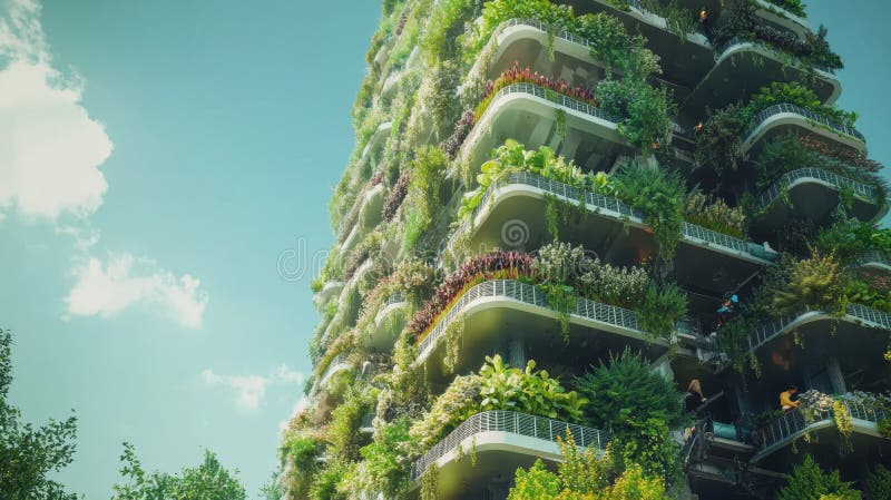 Vertical Farming Systems on Skyscrapers with People in Urban ...