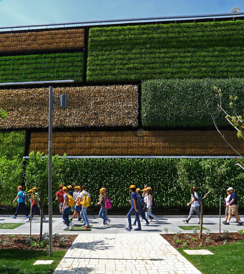 Vertical Fields in Expo 2015, Milan Editorial Image - Image of vertical ...