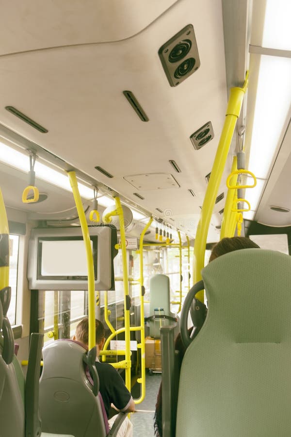 Passengers in Bus stock image. Image of sitting, daytime - 128307867