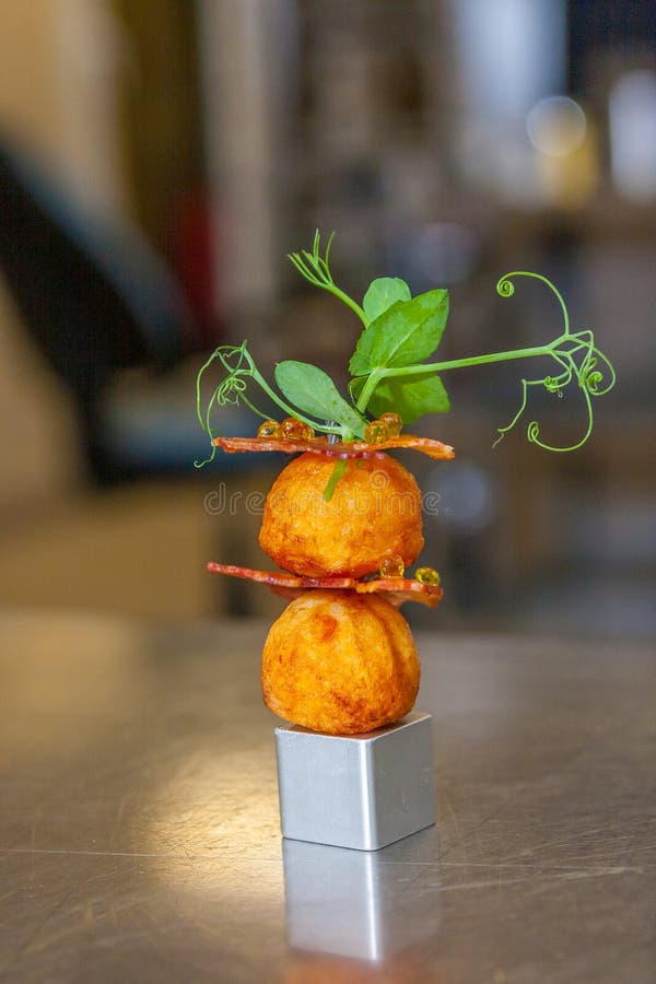 Vertical food stock photo. Image of desert, fried, garnish - 69487198