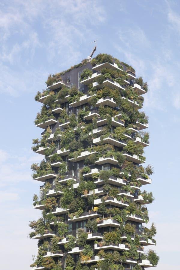 Vertical Forest Building in Milan, Italy Editorial Stock Image - Image ...