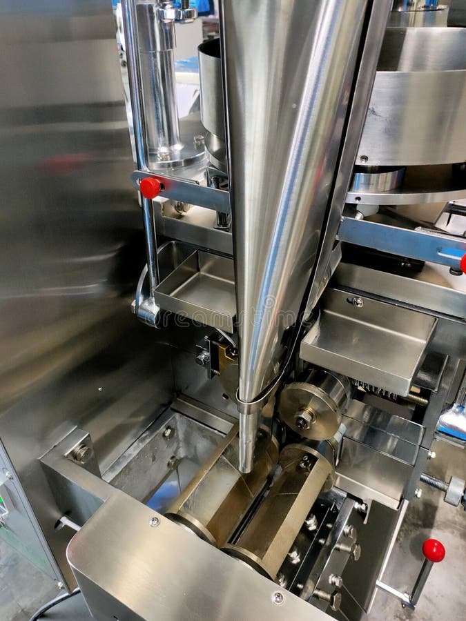 Vertical Form Fill Seal Machine Stock Image - Image of output ...