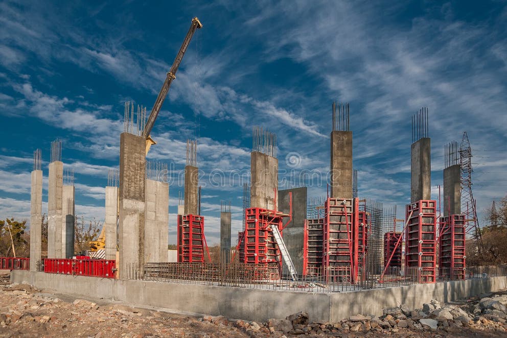 Vertical formwork panels stock image. Image of connecting - 262212763