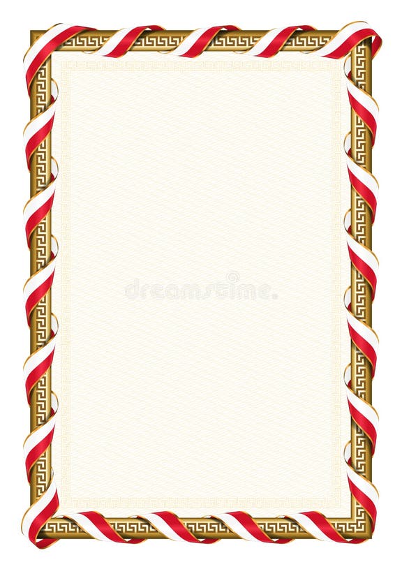 Vertical Frame and Border with Bahrain Flag Stock Vector - Illustration ...