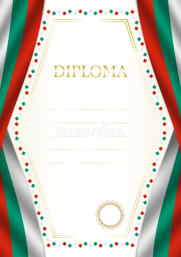 Vertical Frame and Border with Bulgaria Flag Stock Vector ...