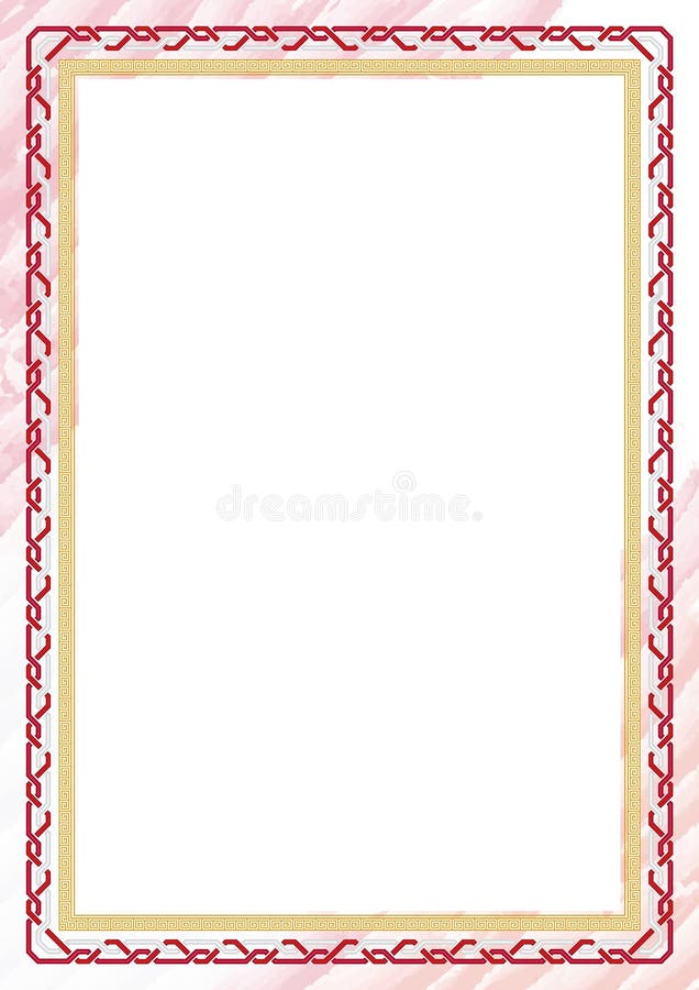 Vertical Frame and Border with Denmark Flag Stock Illustration ...
