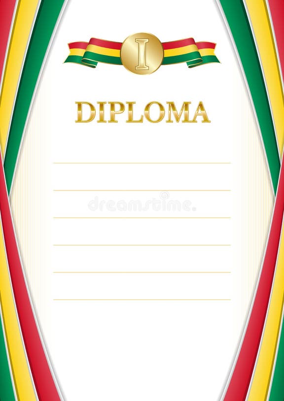 Vertical Frame and Border with Ghana Flag Stock Vector - Illustration ...