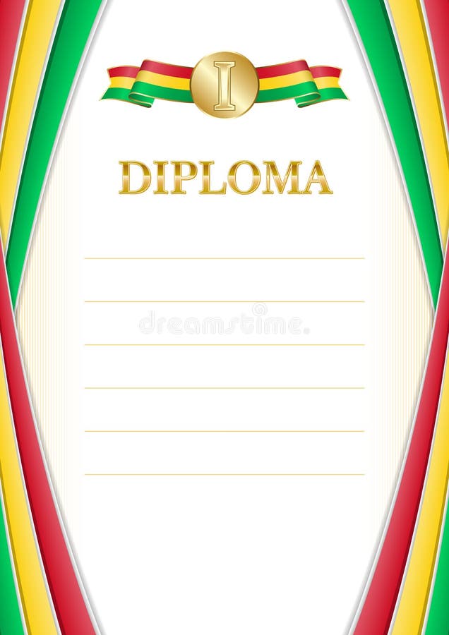 Vertical Frame and Border with Guyana Flag Stock Vector - Illustration ...