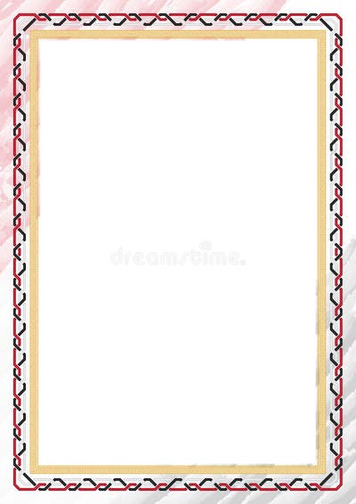 Vertical Frame and Border with Iraq Flag Stock Vector - Illustration of ...