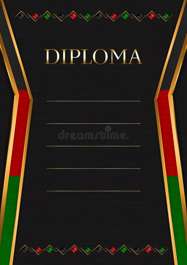 Vertical Frame and Border with Kenya Flag Stock Vector - Illustration ...