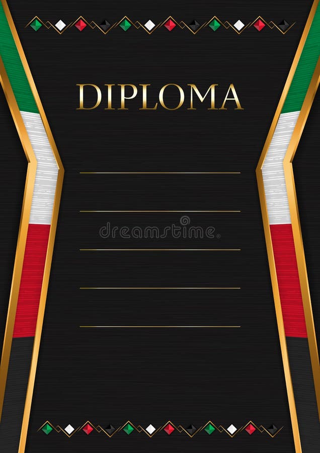 Vertical Frame and Border with Kuwait Flag Stock Vector - Illustration ...