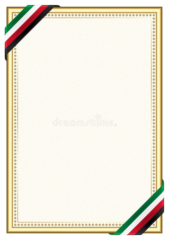 Vertical Frame and Border with Kuwait Flag Stock Vector - Illustration ...