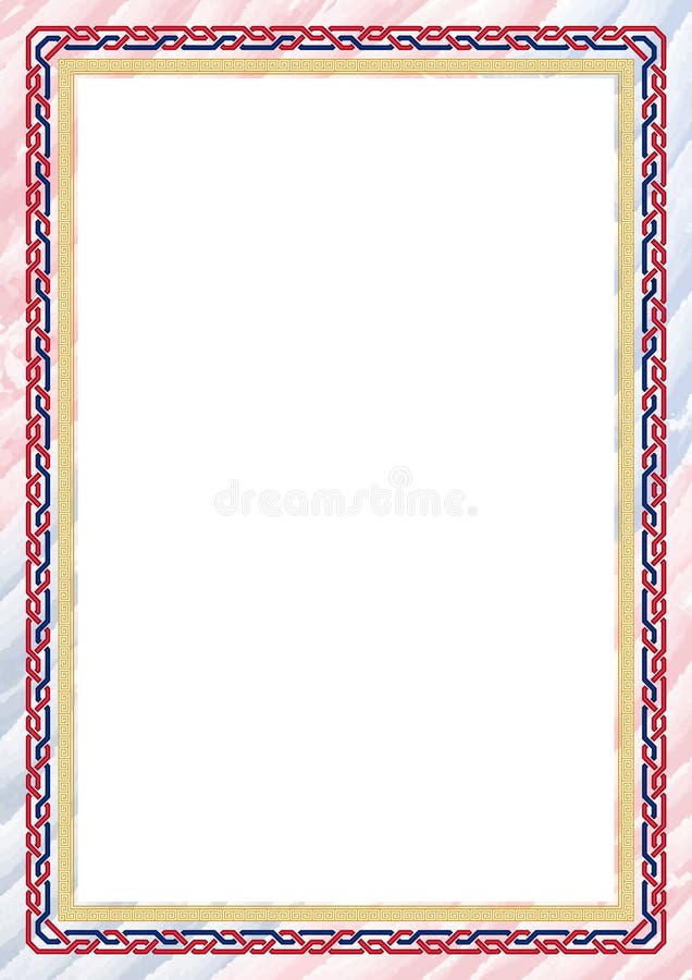 Vertical Frame and Border with Laos Flag Stock Illustration ...