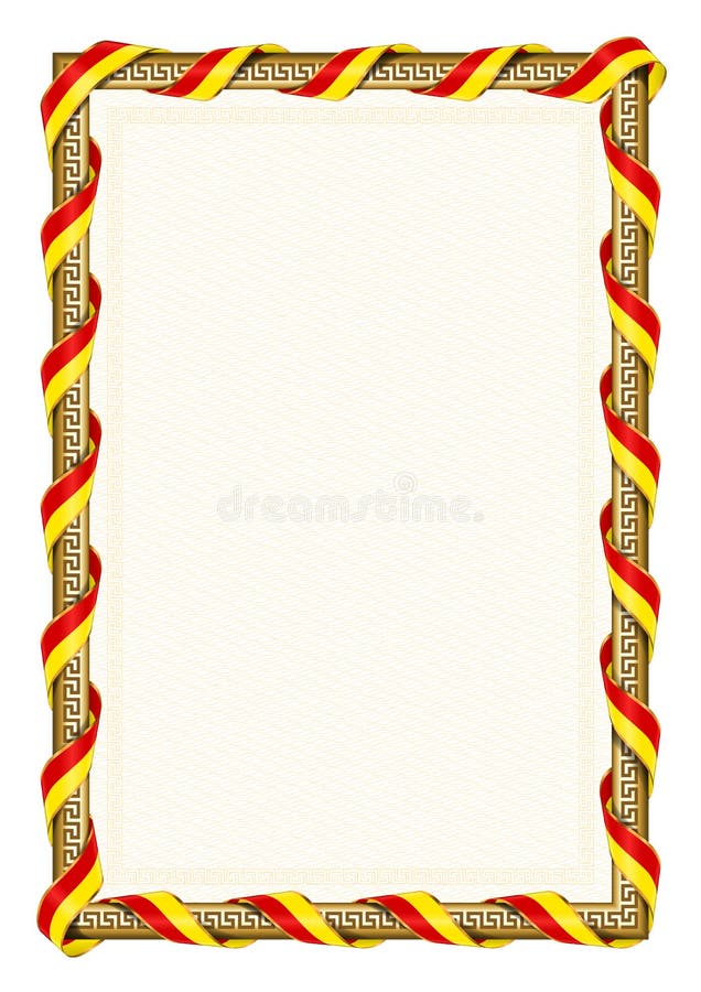Vertical Frame and Border with Macedonia Flag Stock Vector ...