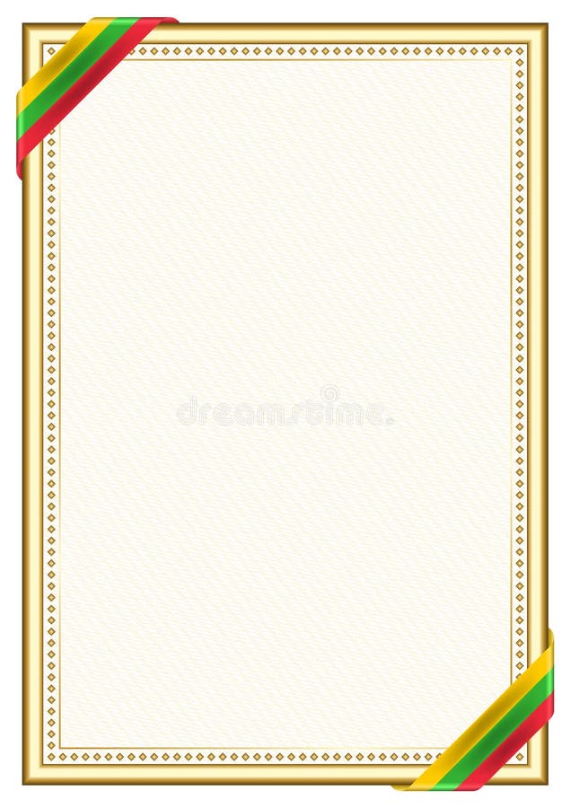 Vertical Frame and Border with Myanmar Flag Stock Vector - Illustration ...
