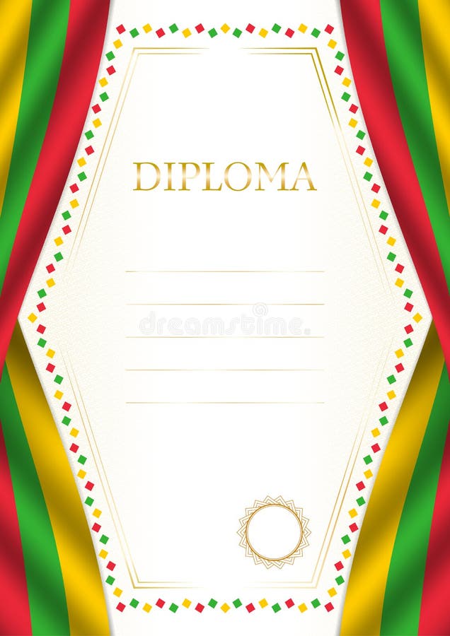 Vertical Frame and Border with Myanmar Flag Stock Vector - Illustration ...